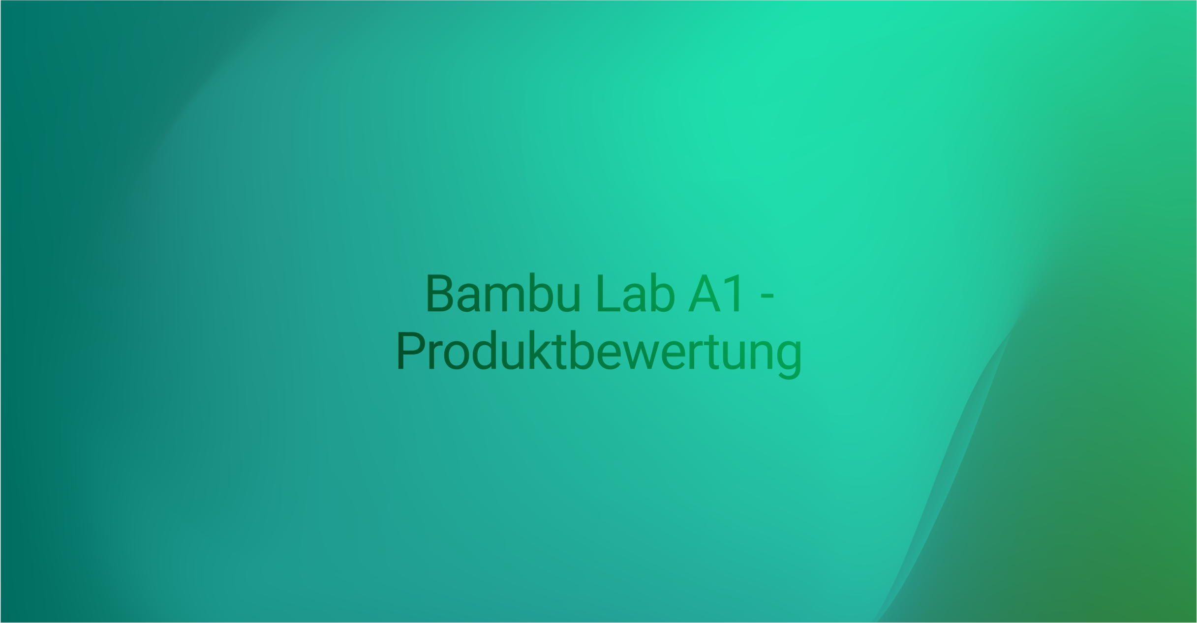 Bambu Lab A1 - Product Review – ATA®